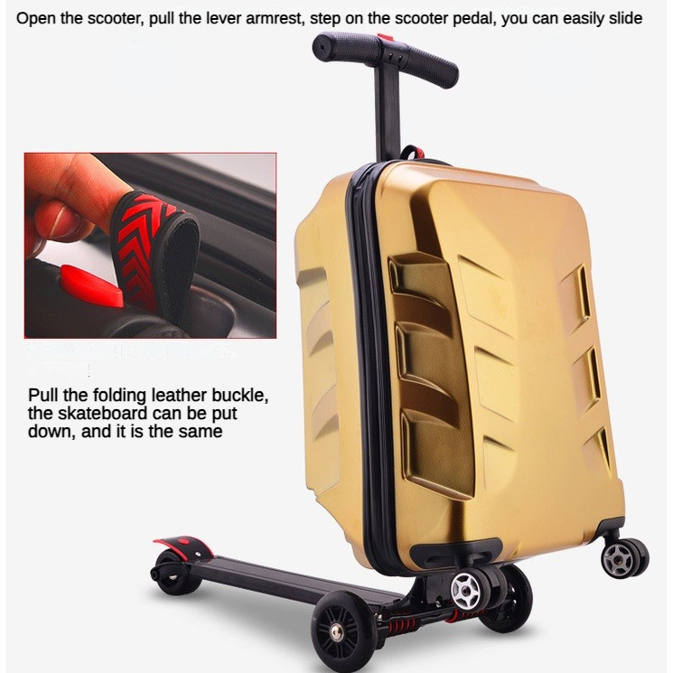 Scooter Trolley Case Multifunctional Student Luggage PC Scooter 21inch ...