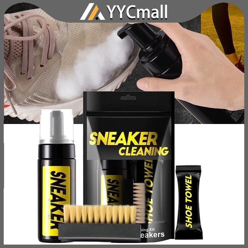 3 In 1 Premium Sneakers Dry Cleaning Kit White Shoe Cleaner Kit Bleach ...