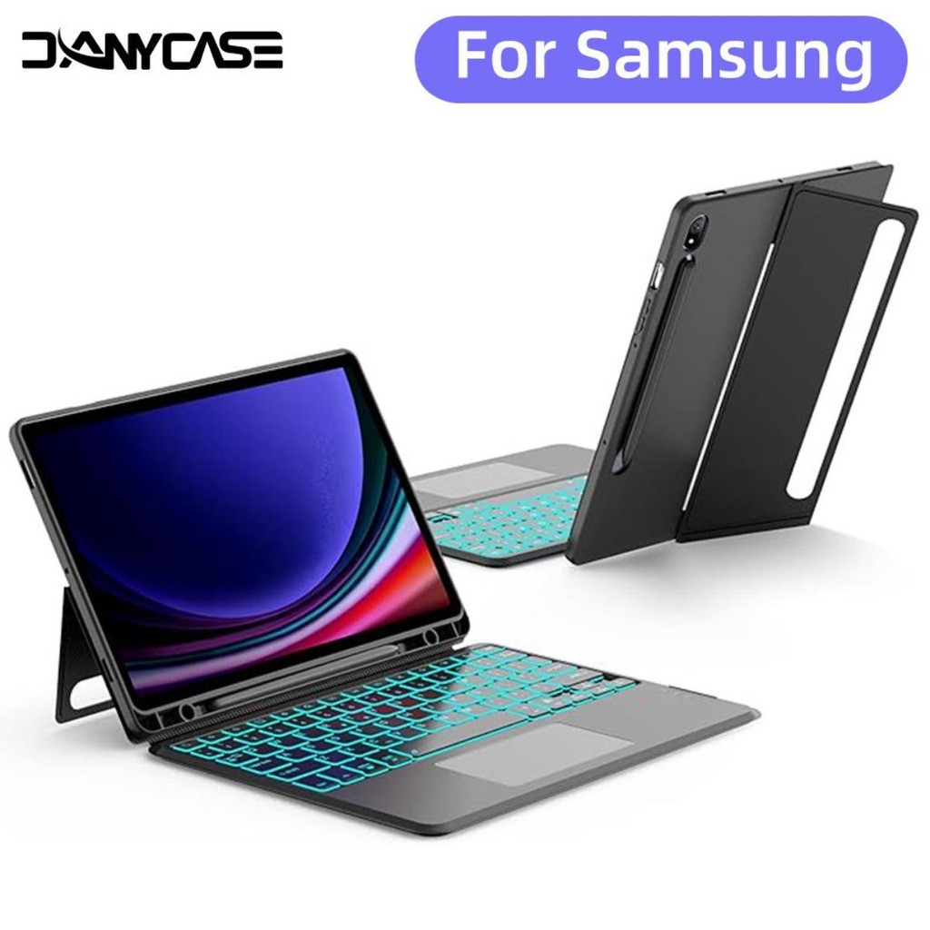 Danycase Magnetic Detachable Backlit Keyboard Case for Samsung Galaxy ...