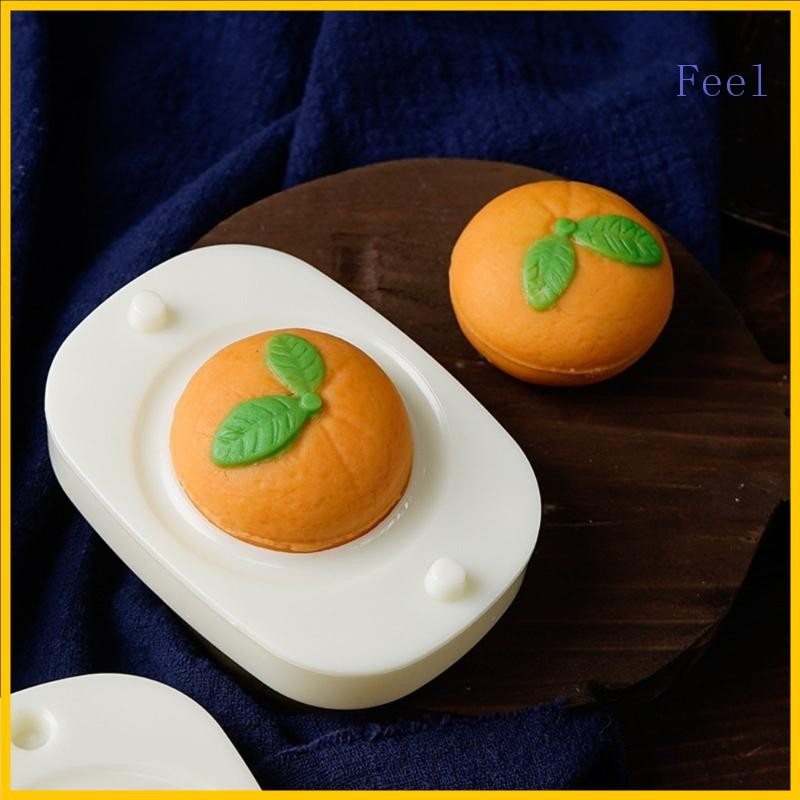 Best Mooncake Molds Mooncake Moulds Hand Pressure Orange Shaped Baking ...