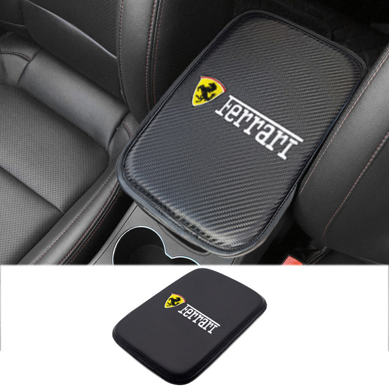 Leather Car Armrest Pad Cover Auto Center Console Arm Box Mat Cushion ...