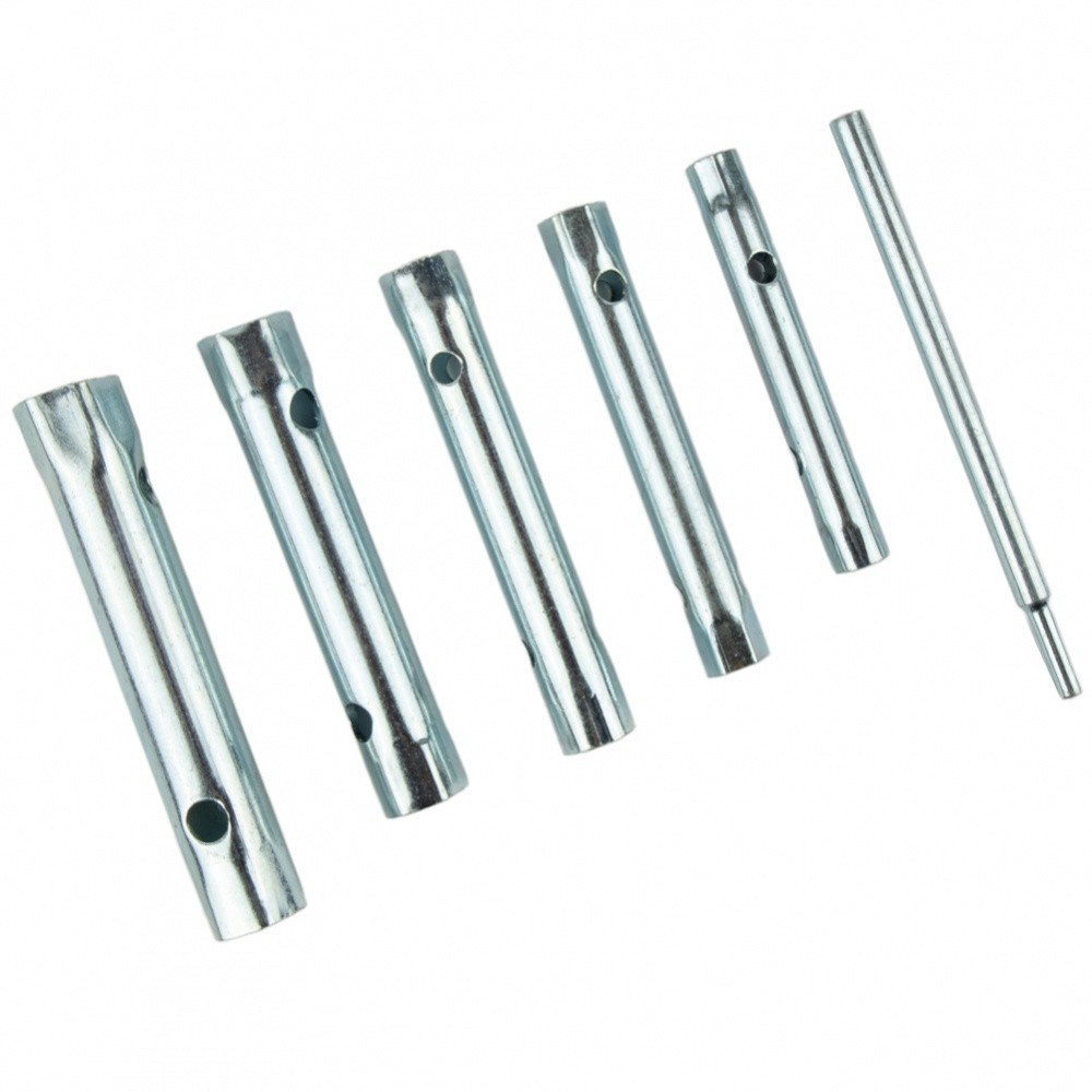 Tubular Box Wrench Double Ended Professional Silver Socket Spanner ...