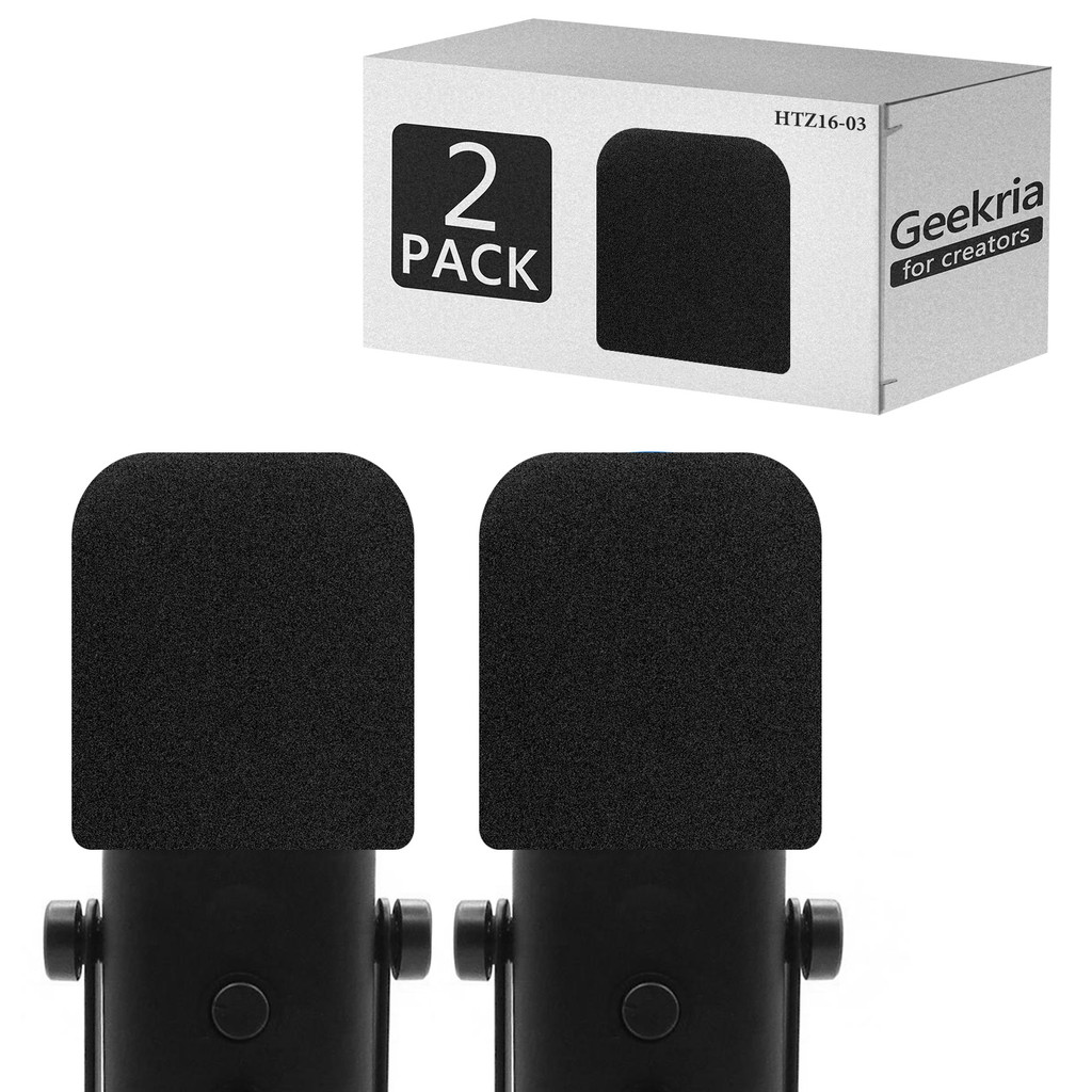 Geekria Foam Windscreen Compatible with FIFINE AmpliGame AM8 Microphone ...
