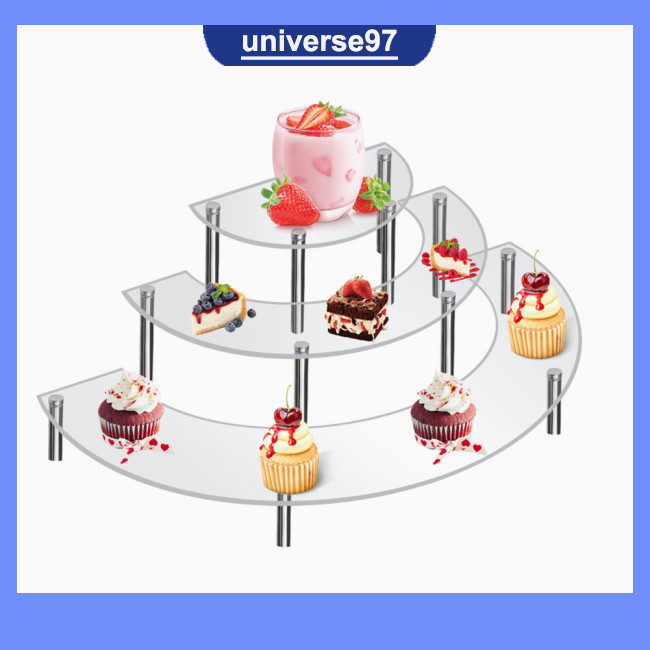 PING 3 Pieces Cupcake Stand Set, Dessert Table Display Set, 3 Tier ...