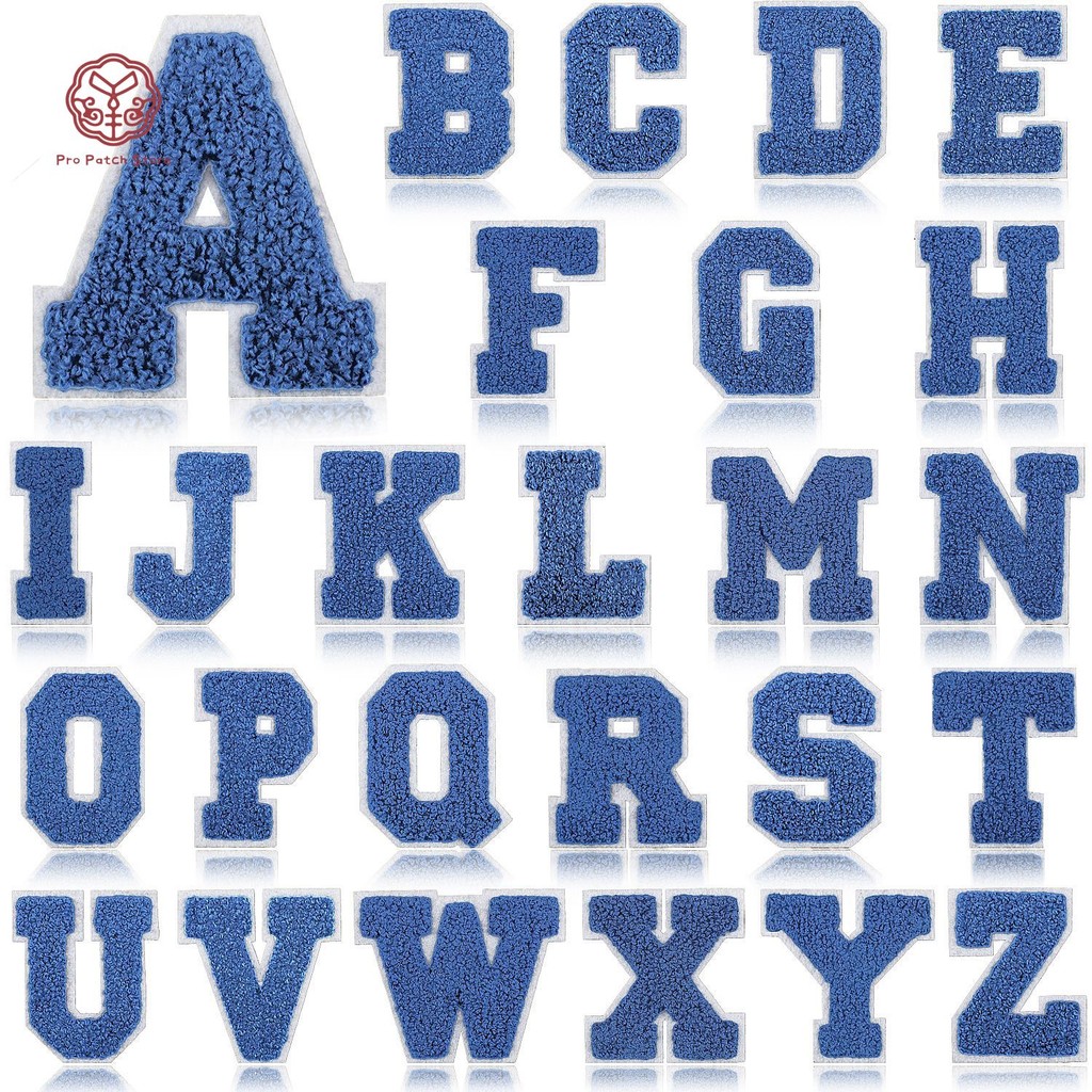 Pro Patch Store White Background Royal Blue Letter Series DIY ...