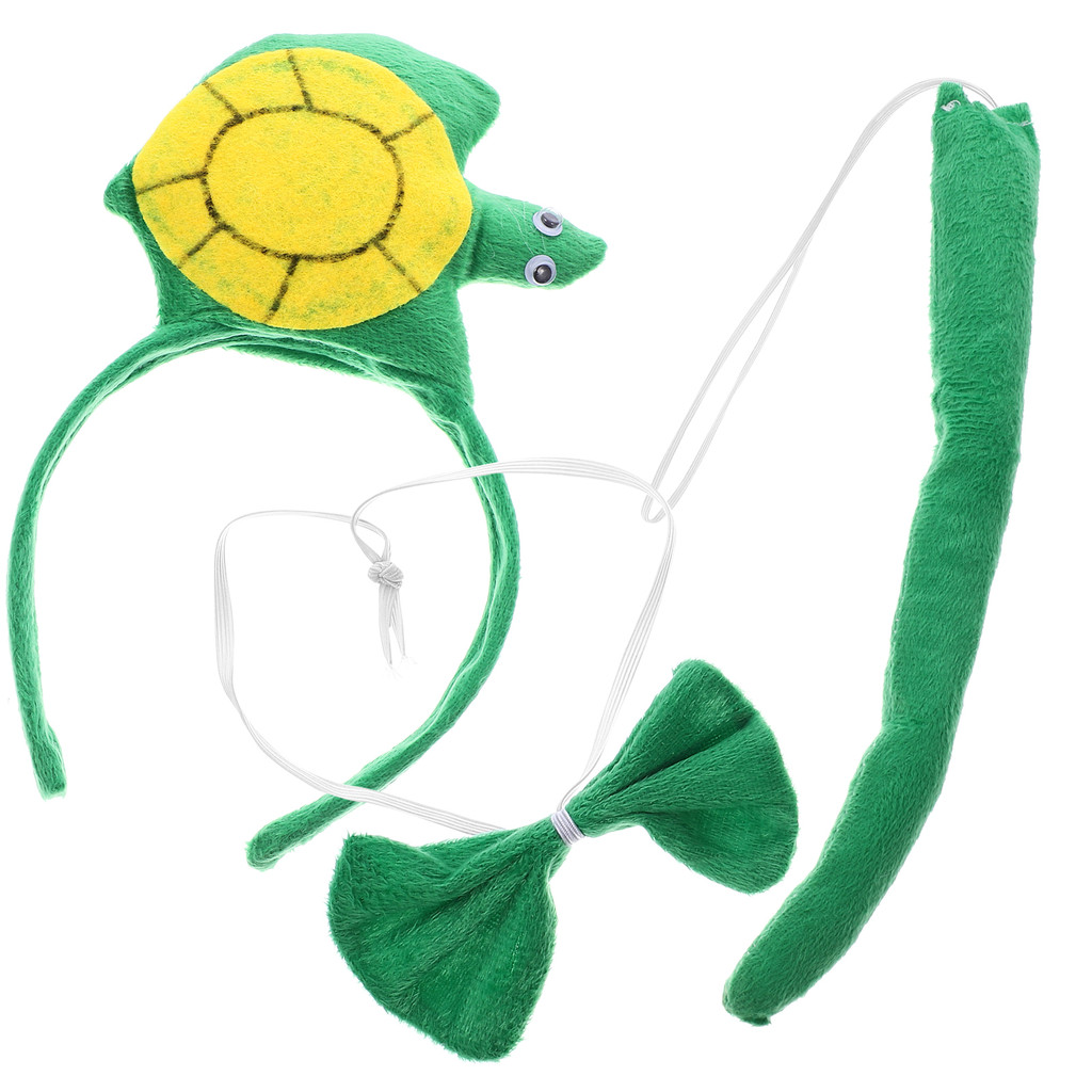 Tails Turtle Dress up Set Headbands Plush Tortoise Make Cosplay Animal ...