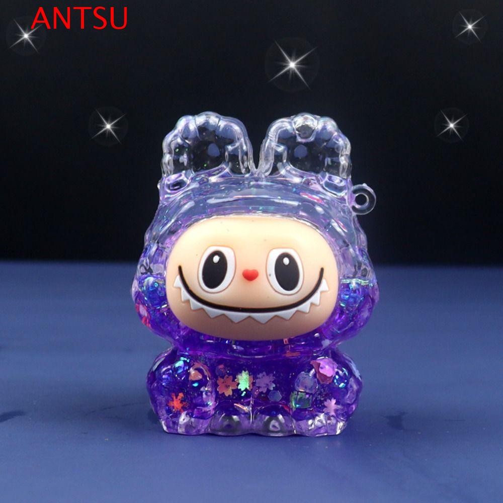 ANTSU Candy Color Labubu Dolls, Noctilucent Luminous Cartoon Acrylic ...