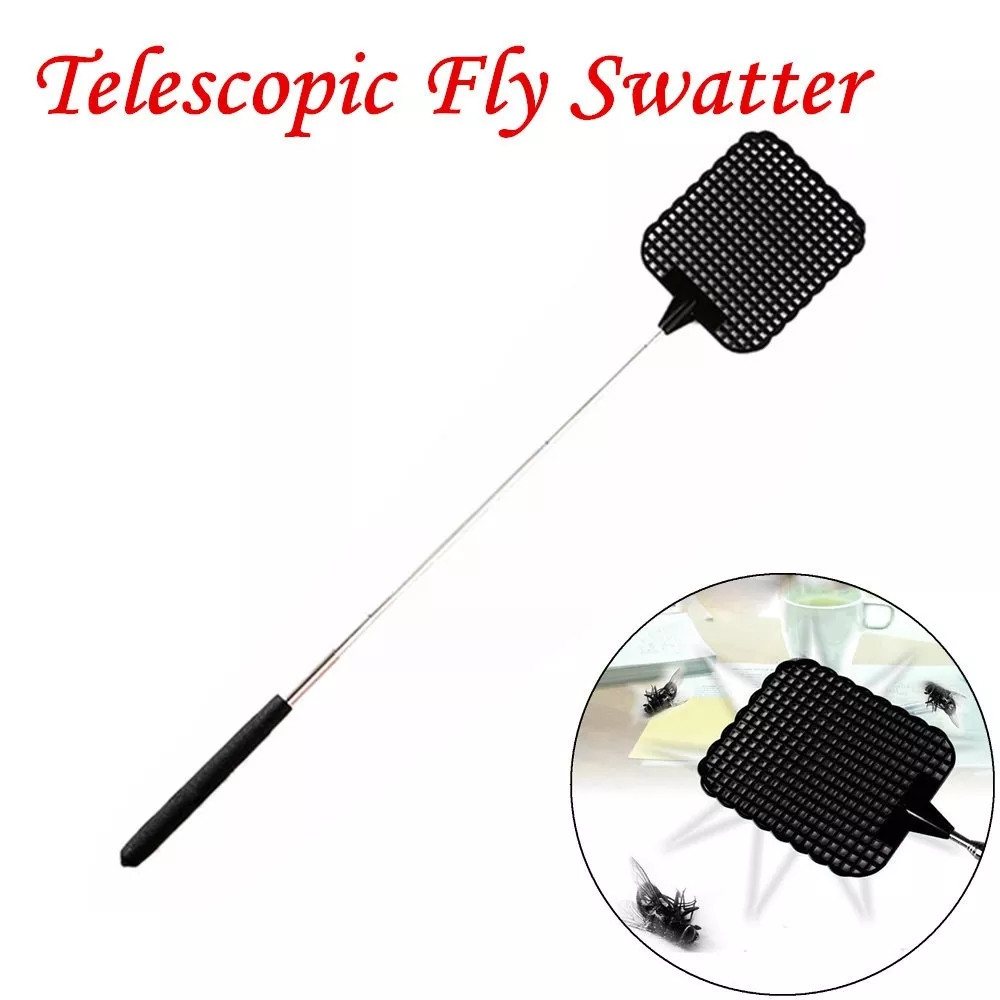 Telescopic Extendable Fly Swatter Prevent Pest Mosquito Tool Flies Tsap ...