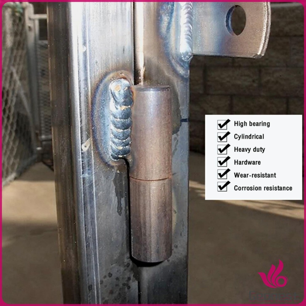 Geonest Metal Cylindrical Hinge Welded Round Barrel Iron Shaft Gate ...