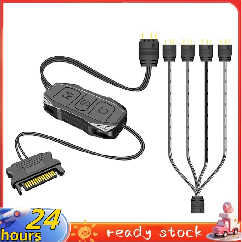 [hot sale]COOLMOON 5V 3Pin to SATA RGB Controller Controller HUB ...