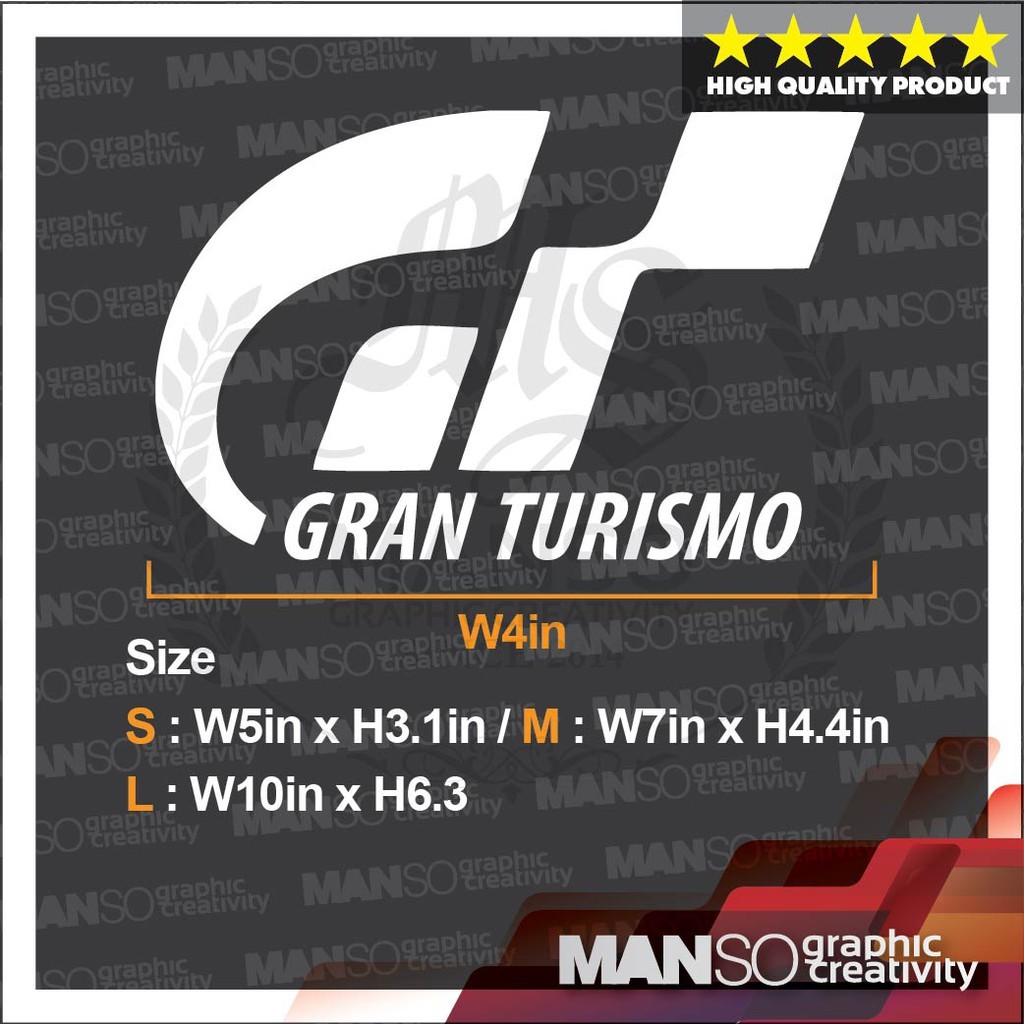 Grand Turismo Sticker GTSport Car Sticker | Shopee Philippines