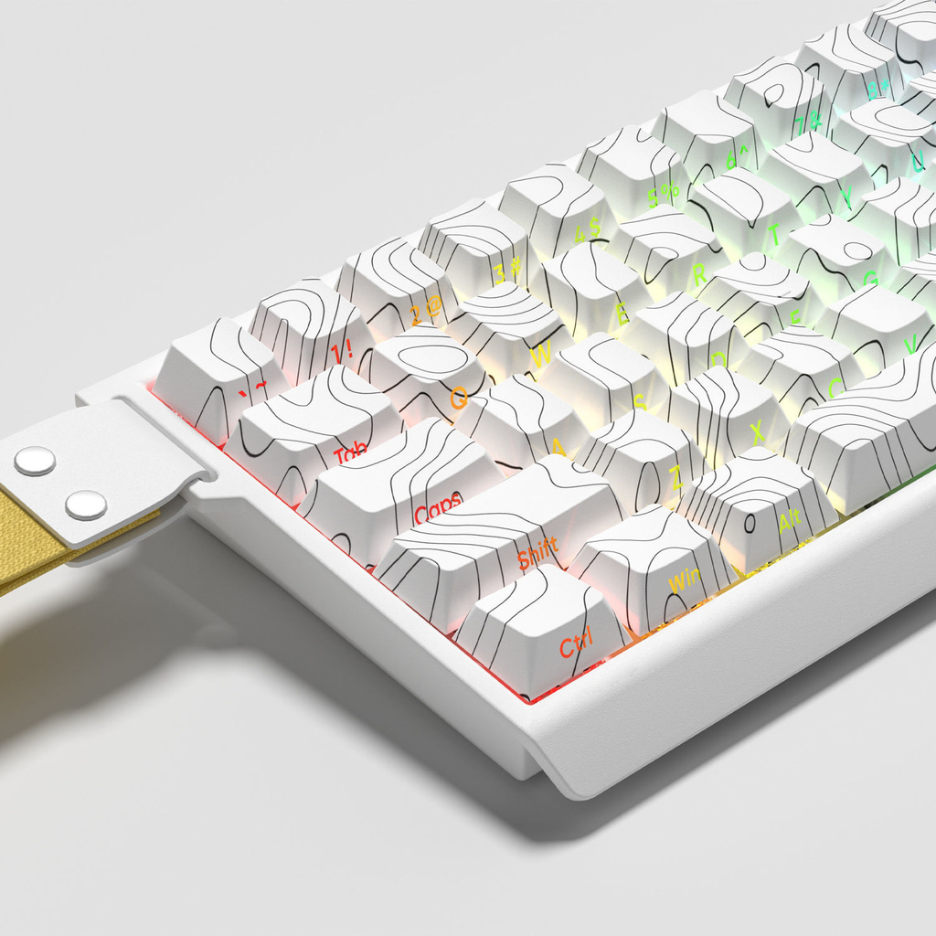 Contour Keycaps Side Print Shine Through Cherry Profile PBT Material ...