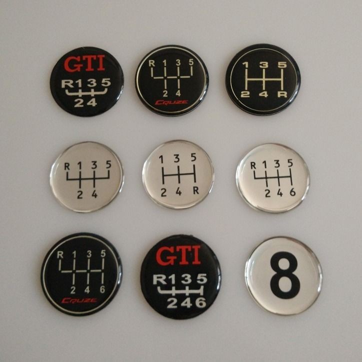 Car Modified Wave Stick Head Gear Sticker 5 Gear 6 Gear Manual Gear ...