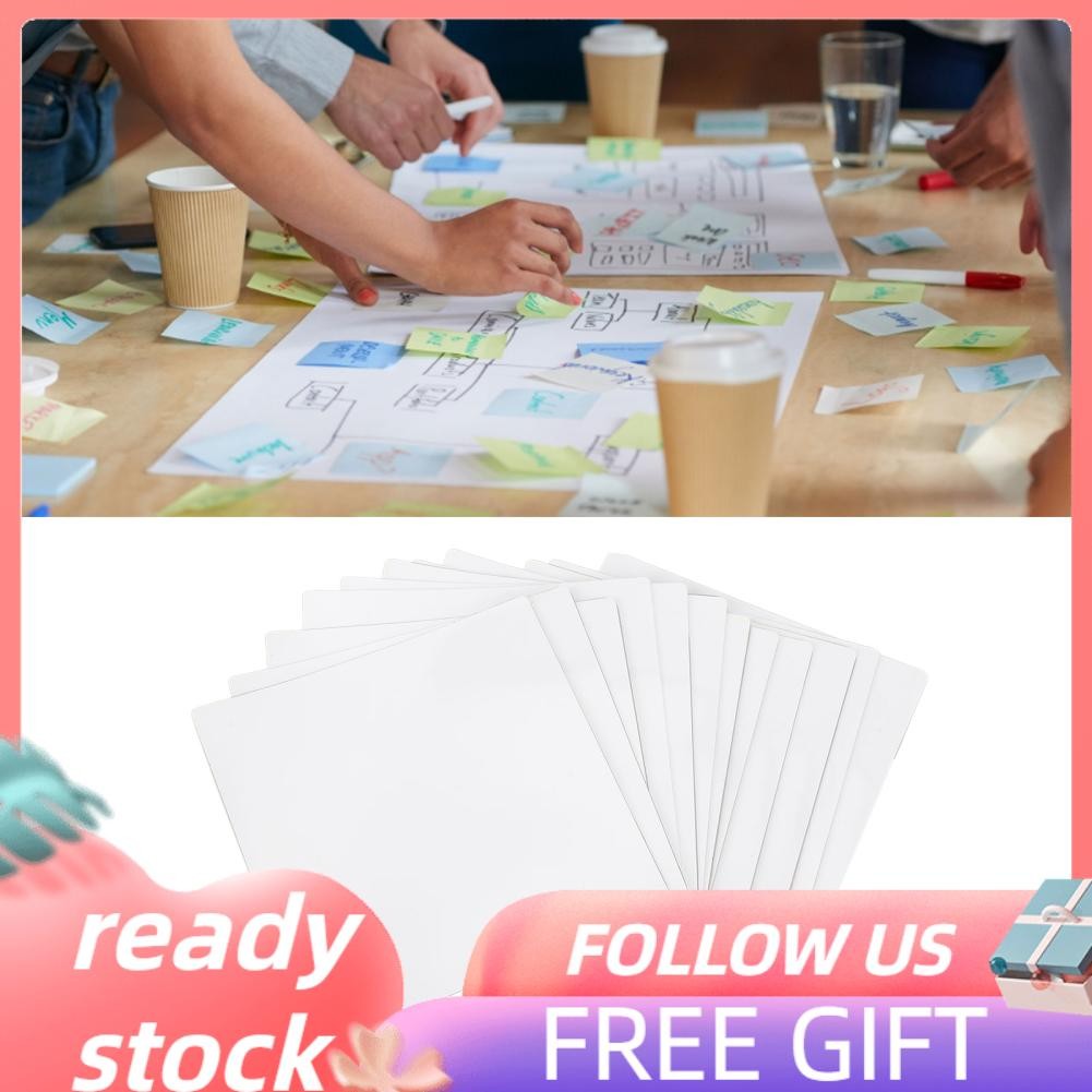 Hanhan1 Whiteboard Stickers Dry Erase Stick Notes with Marker for Wall ...