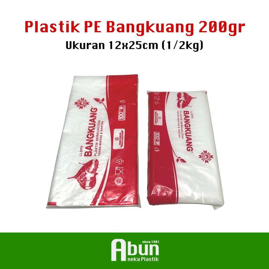 Plastic PE Bangkuang 12x25cm (200gr) | Shopee Philippines