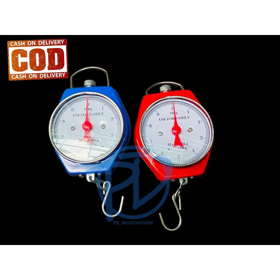 A61 COD PD METAL WEIGHING SCALE 10kg HANGING SCALE TIMBANGAN KILUHAN ...