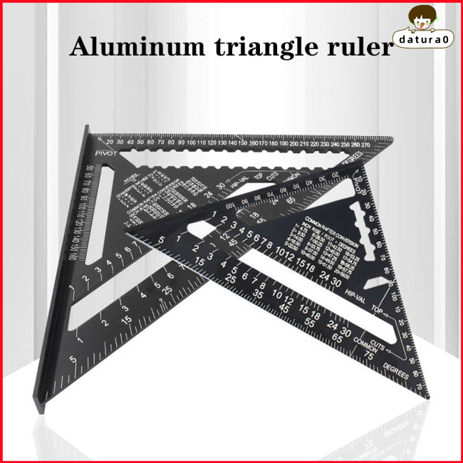 Ready stock 7 Inch/12 Inch Rafter Square, Carpenter Measuring Layout ...