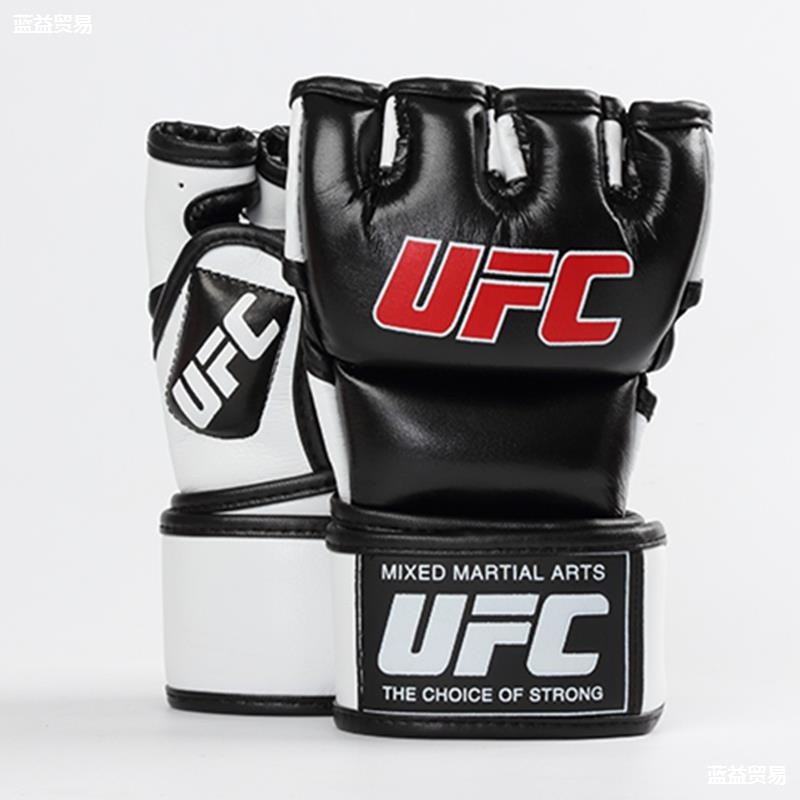 UFC Mma Leather Gloves Sports Boxing Tiger Muay Thai Fight Box Sanda ...