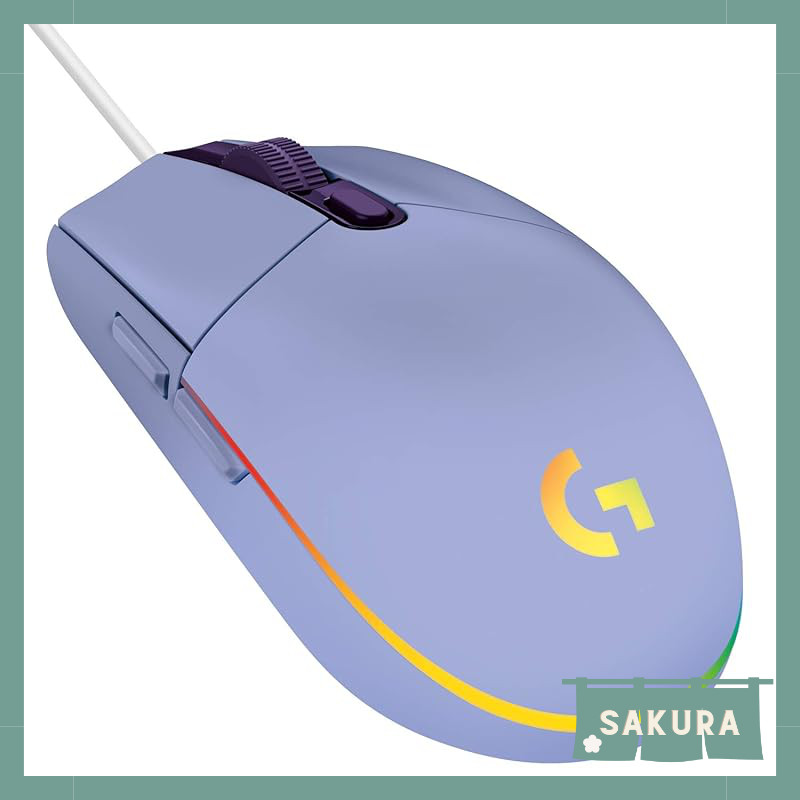 Logicool G203 Wired Gaming Mouse - USB Connection, Lightweight 85g, LIGHTSYNC RGB, 6 ...