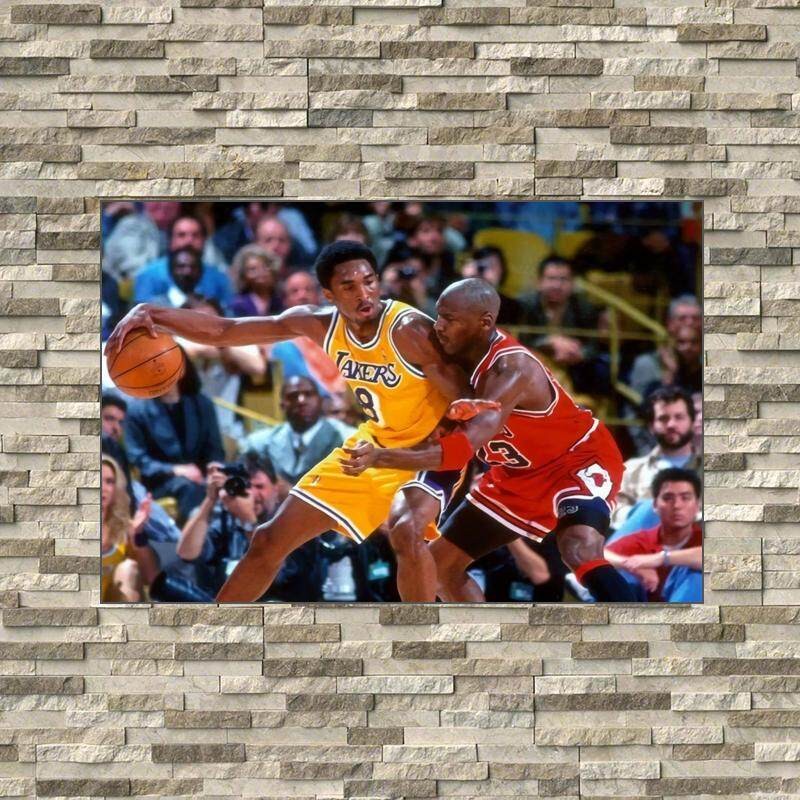 NBA Legends Star Kobe Bryant Vs Michael Jordan Classic Matchup Posters ...