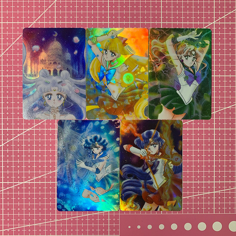 Hand-painted Sailor Moon Protagonist Refractograph Flash Card Card 5 ...