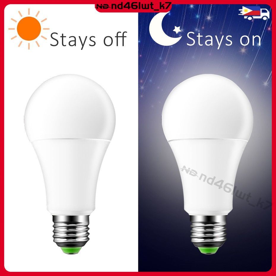 LED Sensor Bulb E27 5W 9W 12W Dusk to Dawn Smart Lamp Bulbs Day Night ...