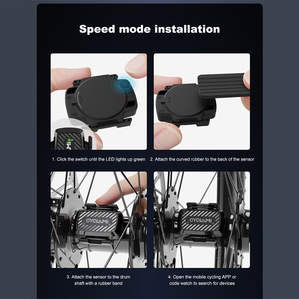 Speed Cadence Sensor ANT Bluetooth-Compatible Wireless Sensor for Bike ...
