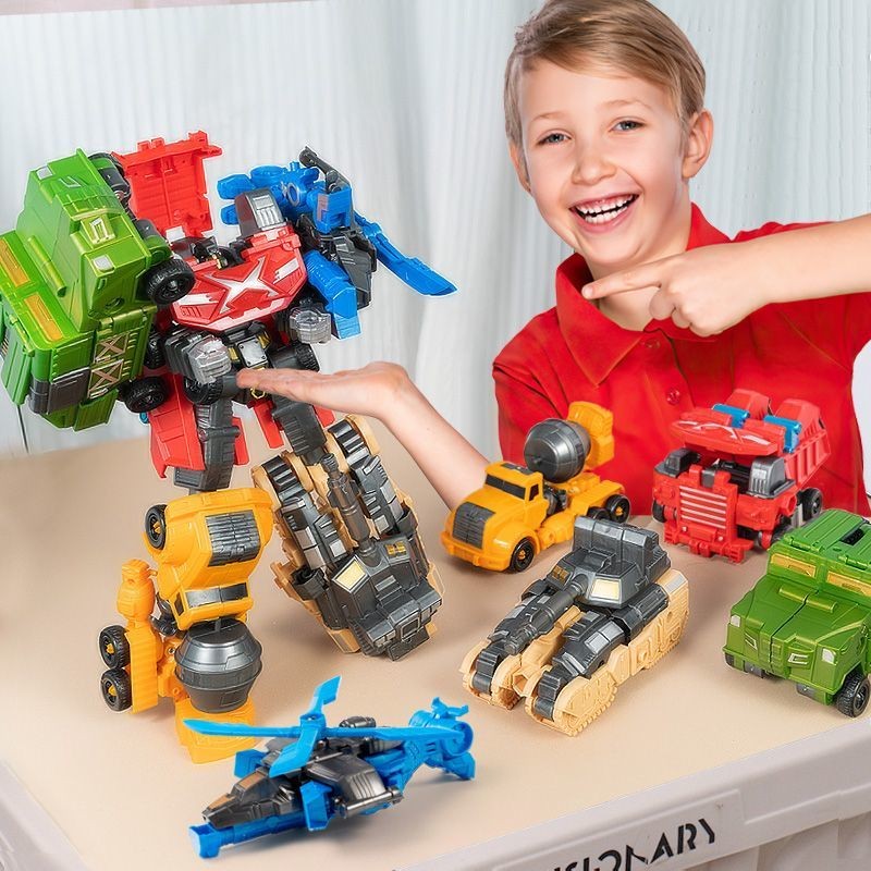 [xiao]Large Transformer Warrior Mech Combination Robot Combination ...