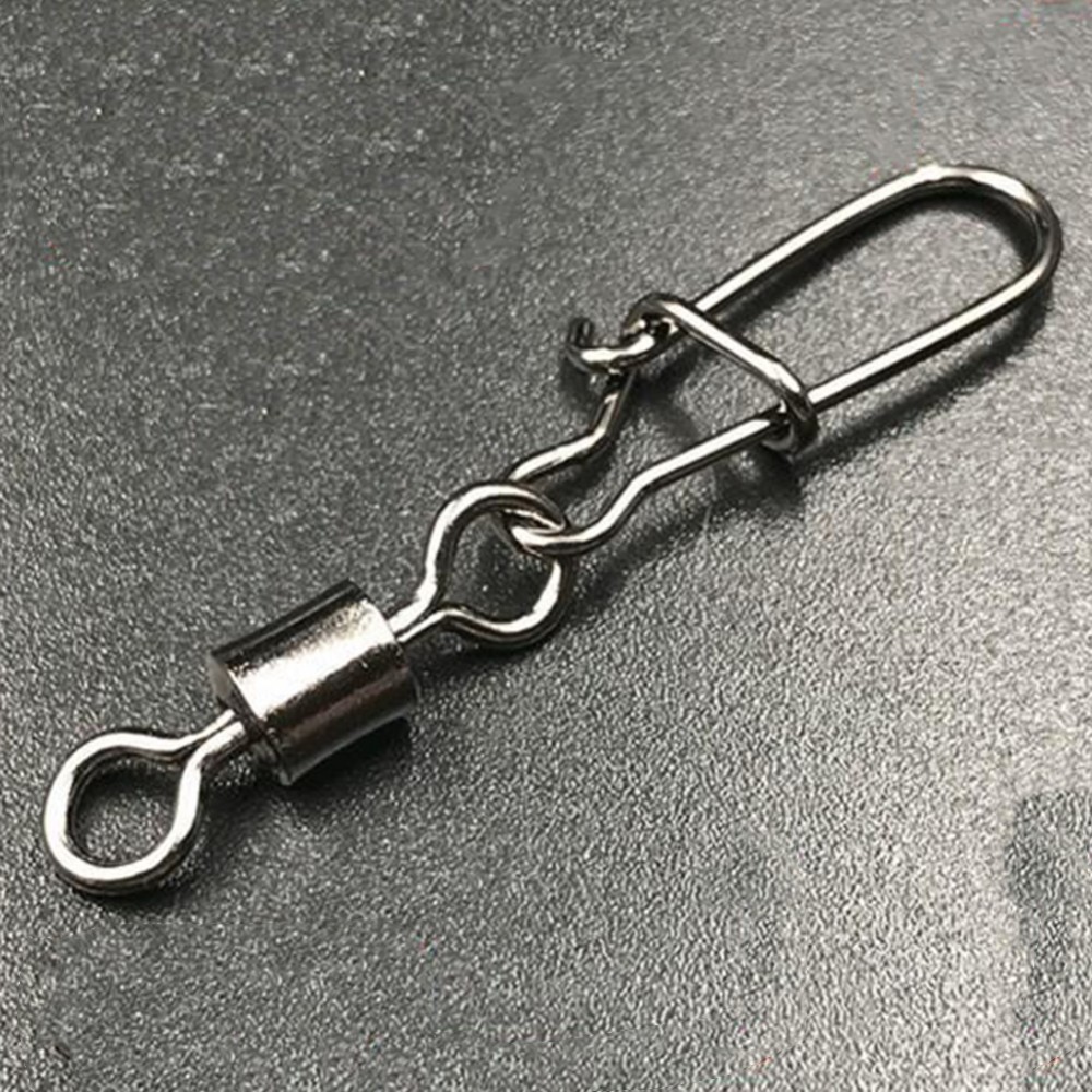 Snap Swivels Stainless Steel Strong Pulling Force Swivel Ring Hard Bait ...