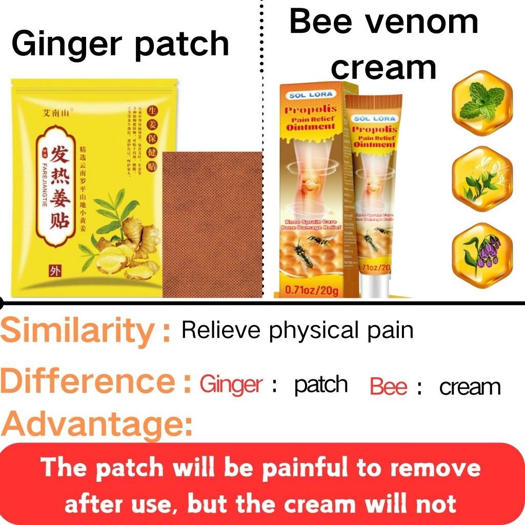 Bee Venom Joint Relief Cream Professional Pain Relief knee Propolis ...