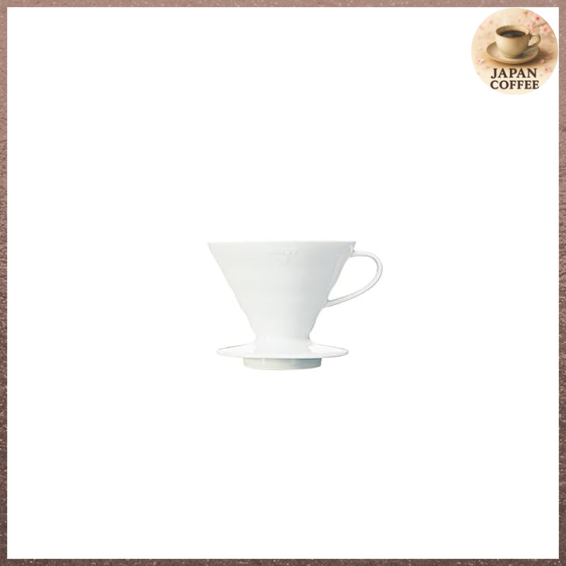 HARIO V60 Transparent Dripper 02 Ceramic White for 1-4 Cups Coffee Hand ...