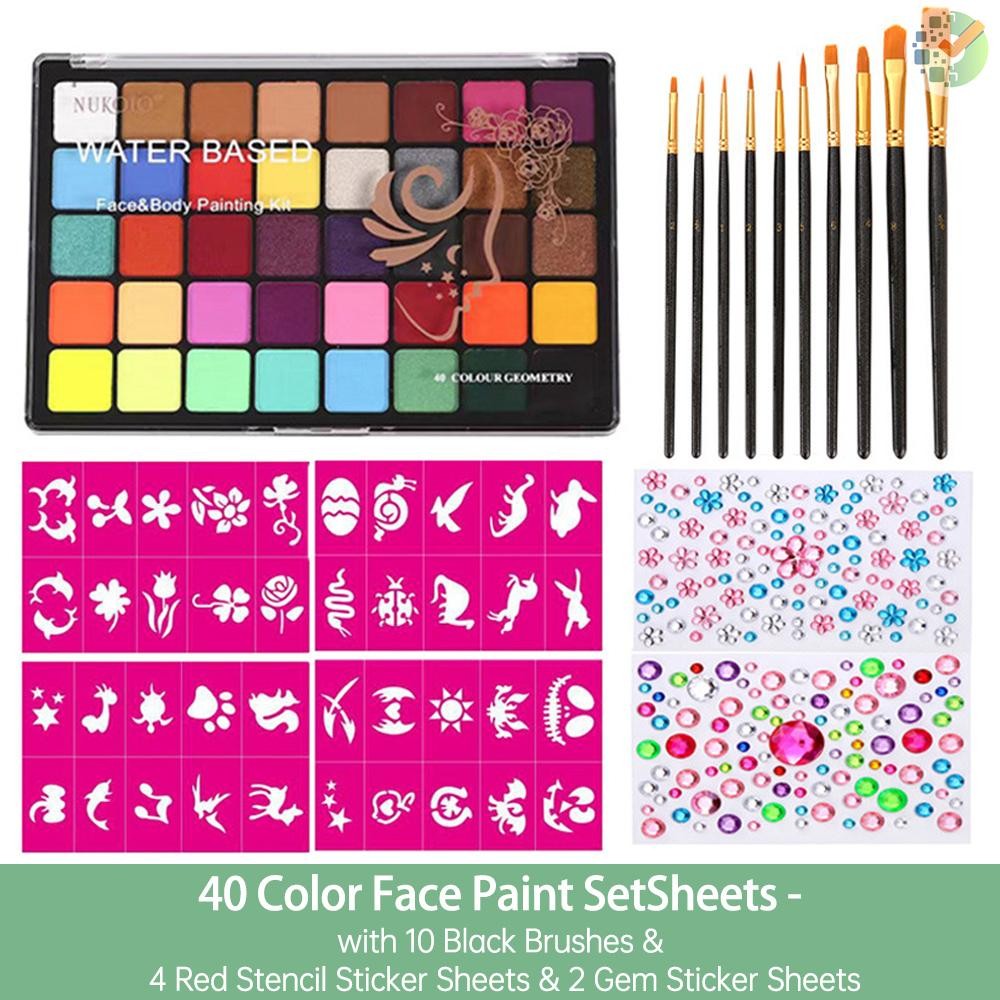 [2025 Hot Sale]Watercolor Face Paint Palette Set Professional Multiple ...