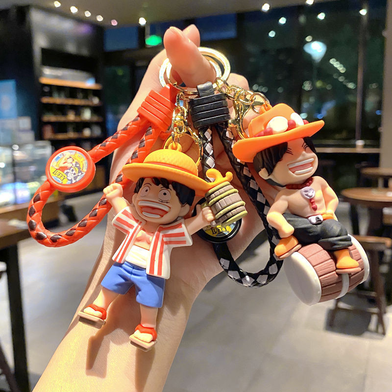 Bacchus One Piece Keychain Luffy Zoro Chopper Usop Anime Keychain Claw ...