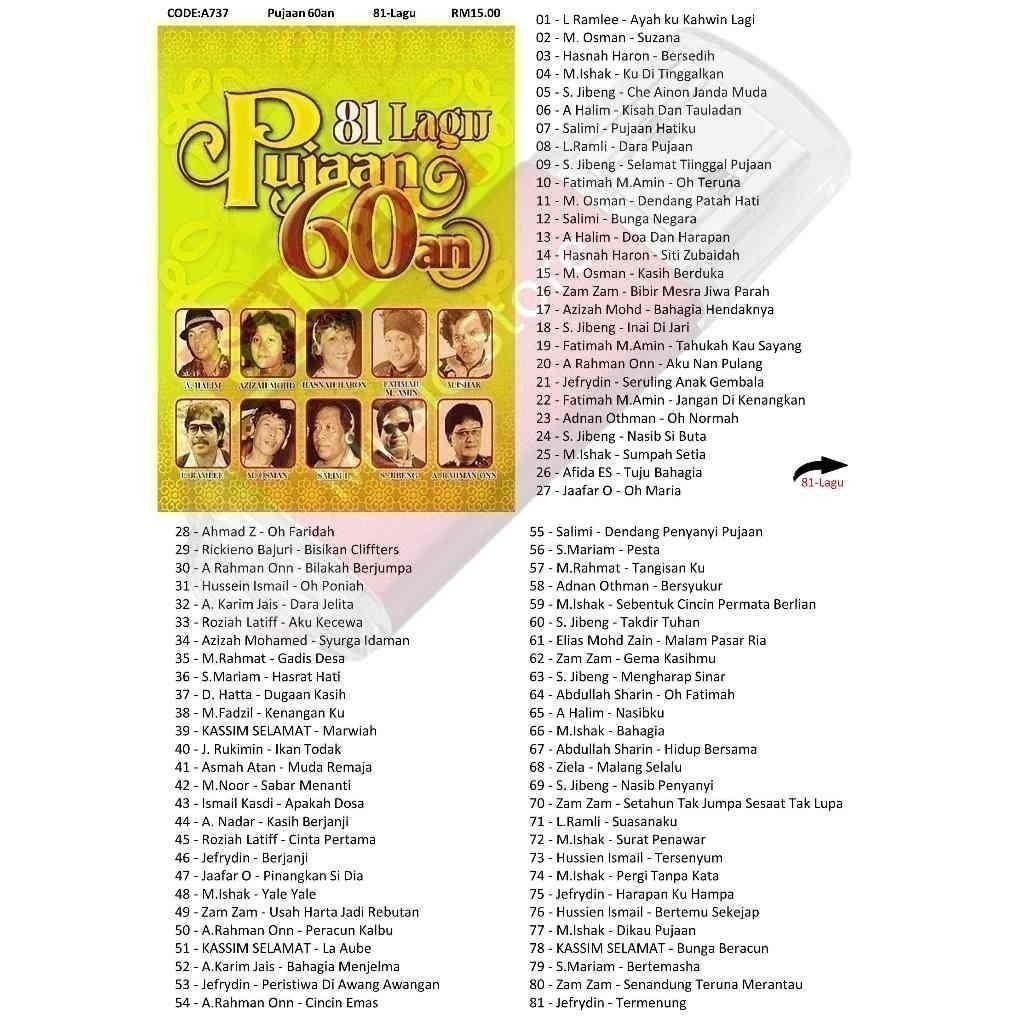 Pendrive Usb Mp3 Song Old 60s Pujaan Song a737 D2 | Shopee Philippines