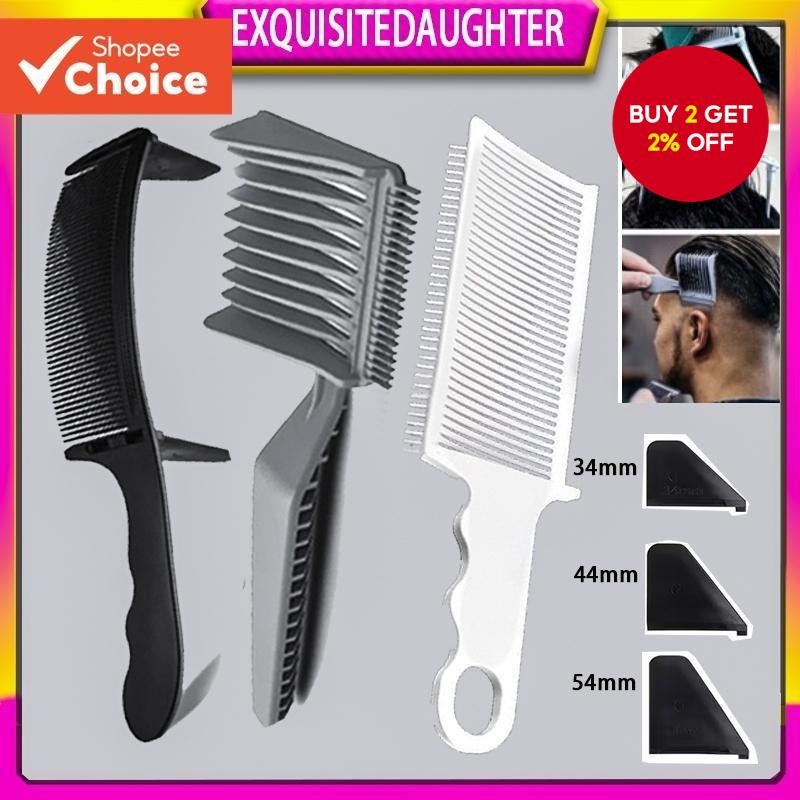 3 Piece Set Hair Clipper Comb Flat Top Thick Portable Round Suitable ...
