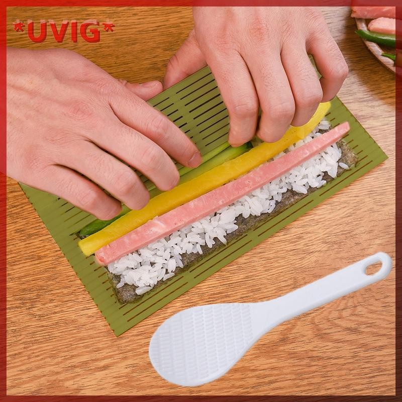 UVIG Large Green Plastic Sushi Tool Kimbap Sushi Roll Diy Onigiri Rice ...