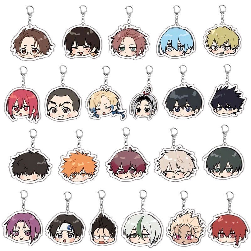 Anime BLUE LOCK Isagi Yoichi Chigiri Hyoma Seishiro Nagi Pendant Figure ...