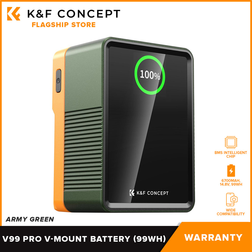 K&F Concept V-Mount Battery V50 V99 Pro PD100W USBC Fast Charging for ...