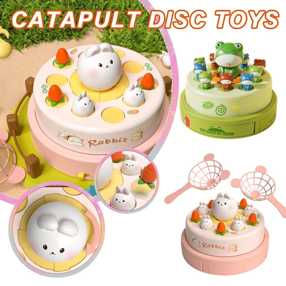 Electric Frog Launch Turntable Toy | Kids Educational Fishing Game ...