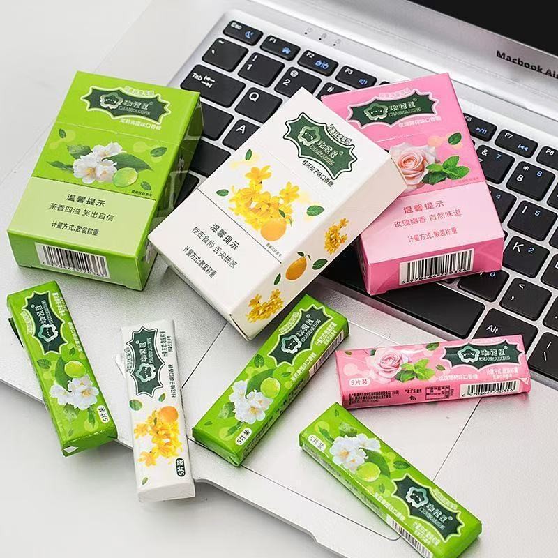 Box Boxed Chewing Gum Rose Mint Flavored Chewing Gum Box Fresh Breath ...