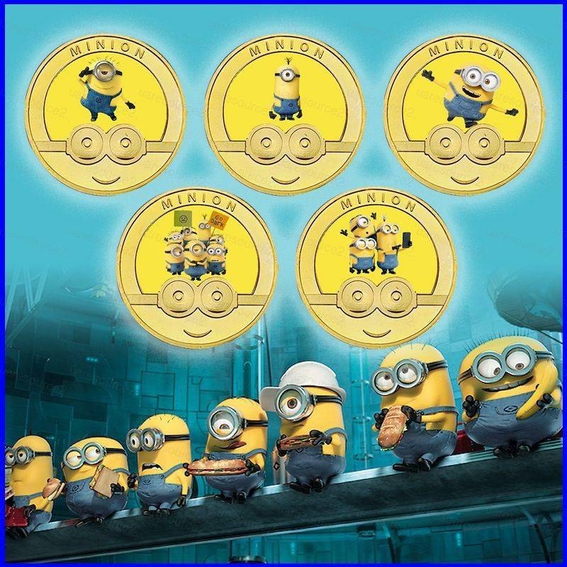 SQK Despicable Me Minions commemorative coin 4cm Metal craft present ...
