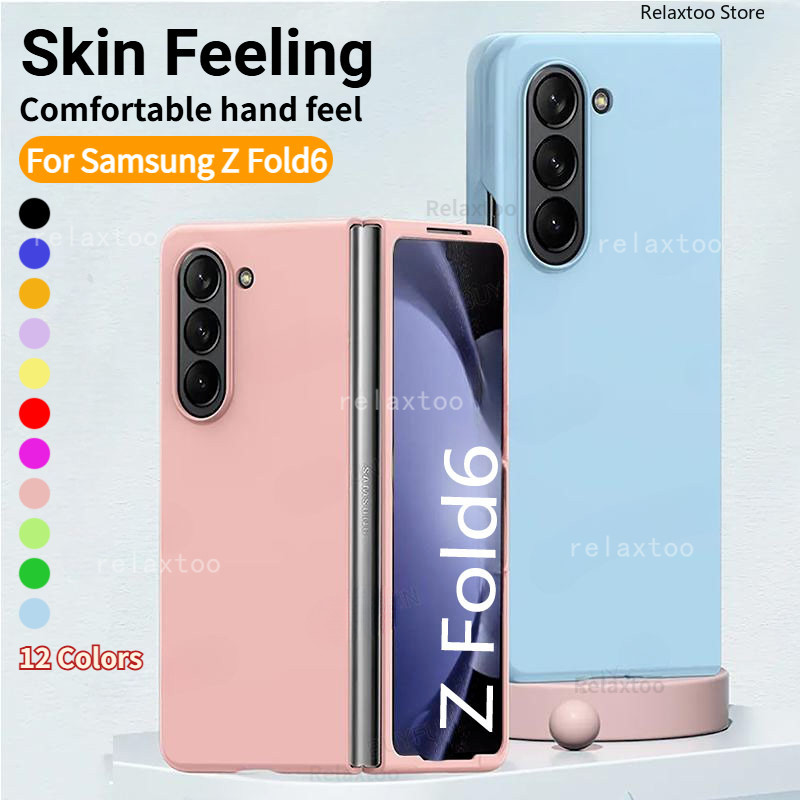 Multiple colors Slim Skin Texture Casing For Samsung Galaxy Z Fold6 ...