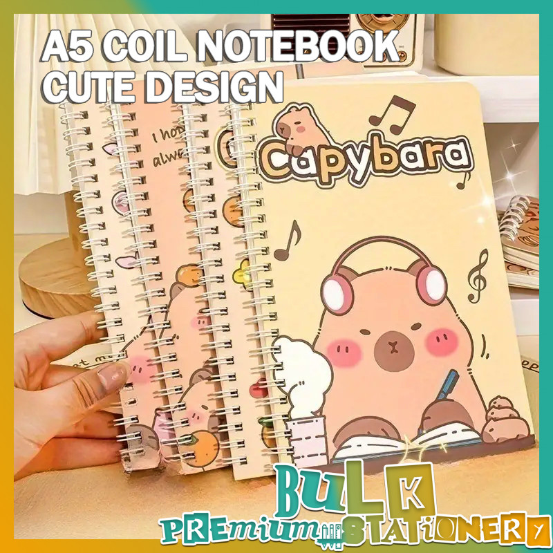 Bulk A5 Cartoon Horizontal Line Notebooks Double Coil Notebooks 60 ...
