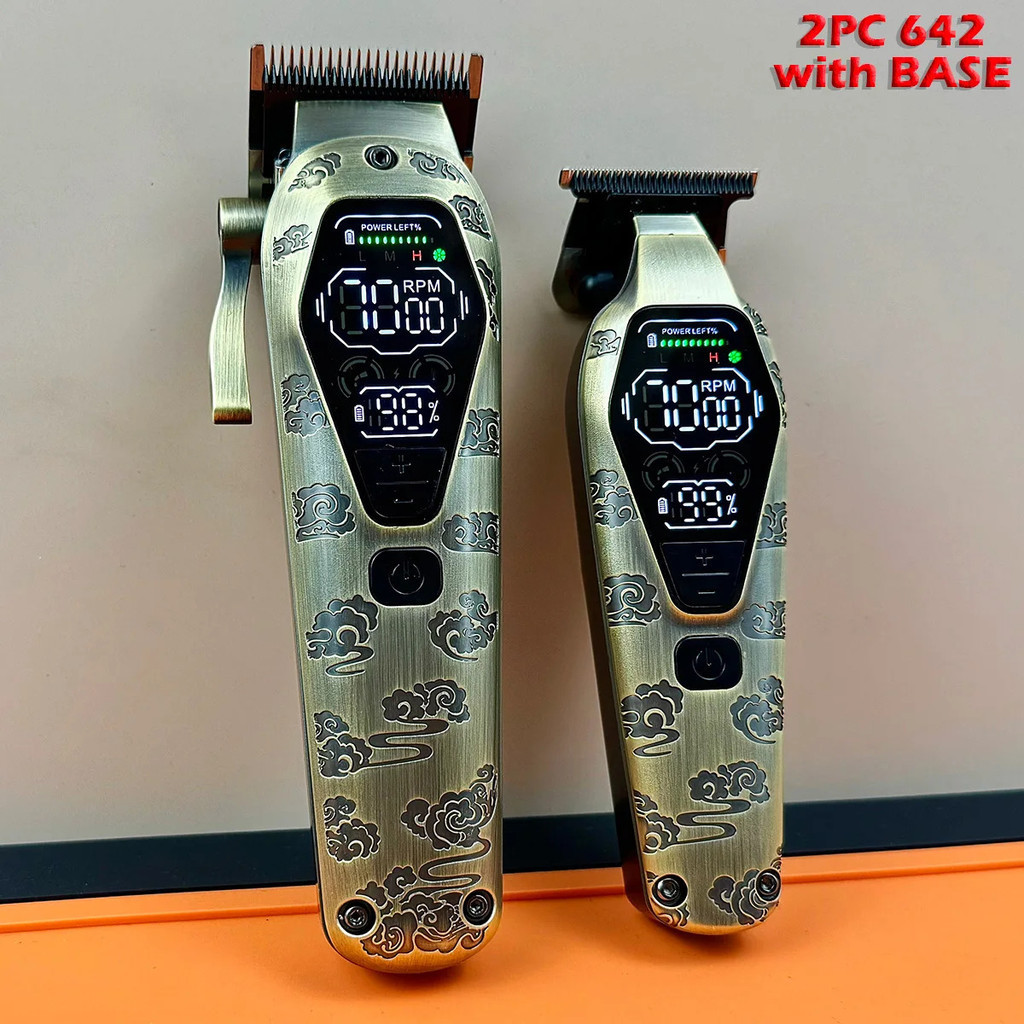 Professional FADE Blade Hair Clipper Salon Electric Cutting Machine Kit ...