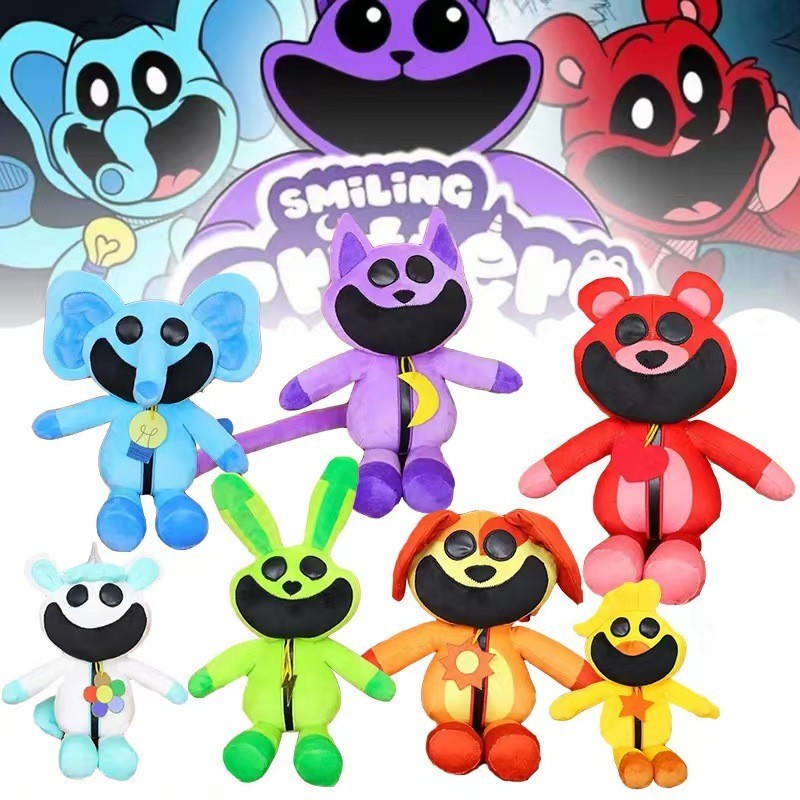 A set of 8 Catnap Plush Official Cheap Smiling Critters Plushies ...