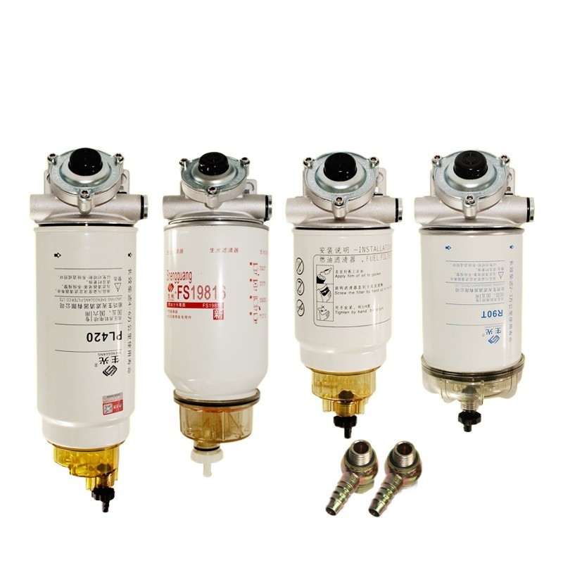 Install modified diesel filter element assembly PL270 PL420 oil-water ...