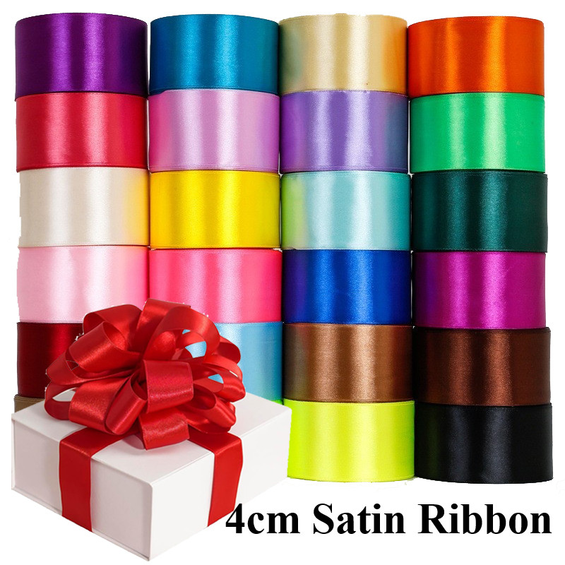 4cm (25 Yards/roll) Satin Ribbon - Gift Packaging Ribbon - DIY Crafts ...