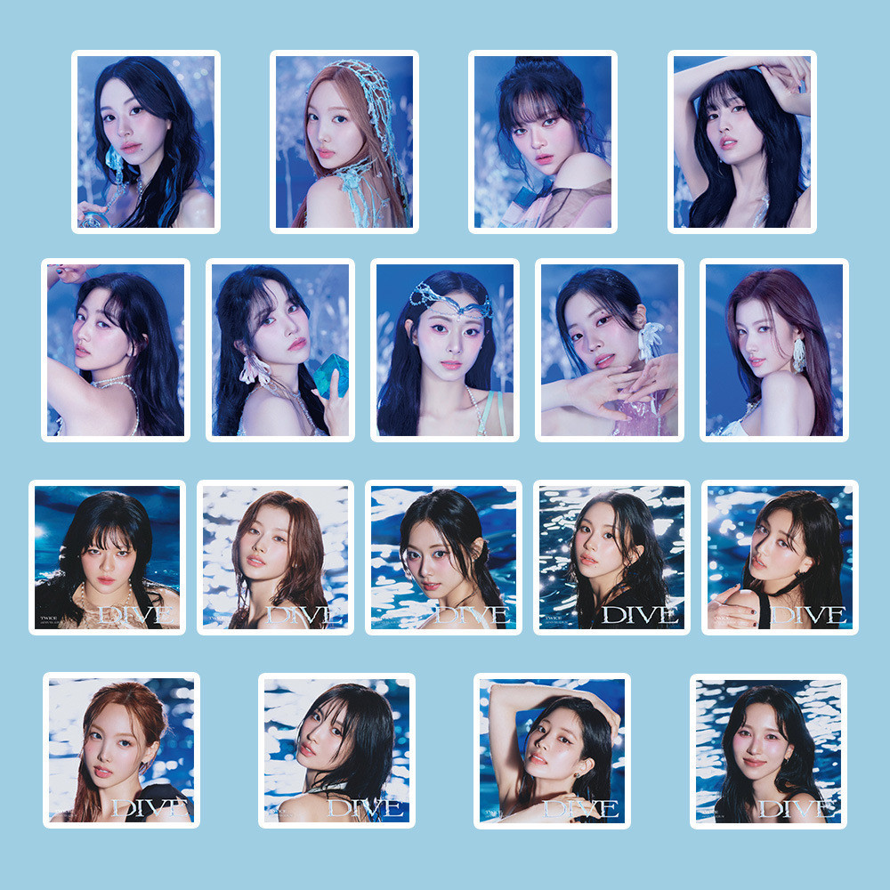 82-106pcs TWICE DIVE Album Sticker With You-th 13th mini Album ...