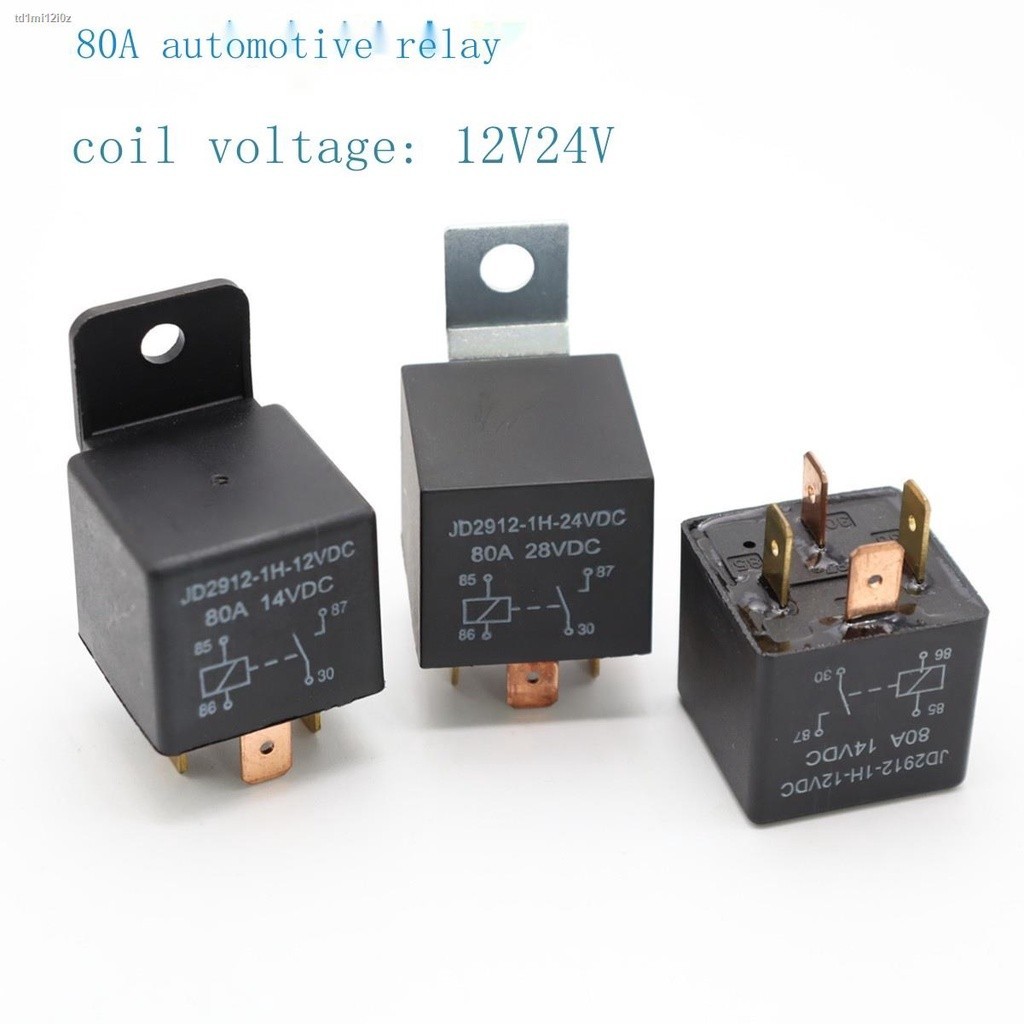 Car relay 12V24V80A high current waterproof 4 feet 5 feet 60V modified ...