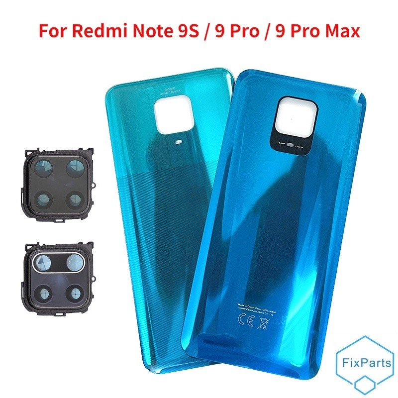 New For Xiaomi Redmi Note 9S Battery Cover Rear Door Housing Case For ...